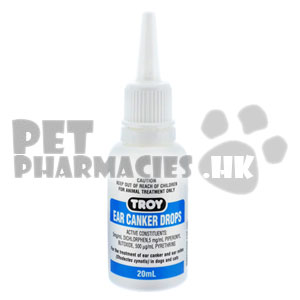 Ear Canker Drops (Dichlorophen/Pyrethrins/Piperonyl Butoxide) - 5mg ...